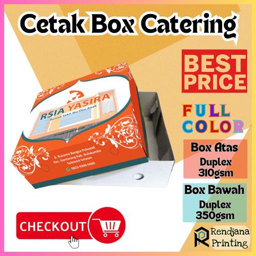 Jual Cetak Custom Dus / Box / Kotak Nasi Catering Ukuran 20x20 / Full ...