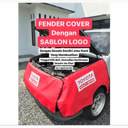 Jual fender cover service mobil karpet pelindung bengkel dengan sablon ...