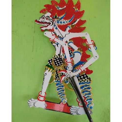 Jual wayang kulit kertas mainan Anoman triwikrama jumbo tinggi -+80cm ...
