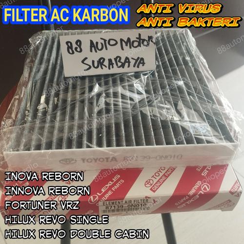 Jual FILTER AC KARBON INNOVA REBORN FORTUNER VRZ HILUX REVO CARBON AIR ...