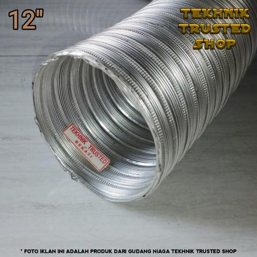 Jual Round ducting semi rigid 12" x 3 meter selang exhaust panas ...