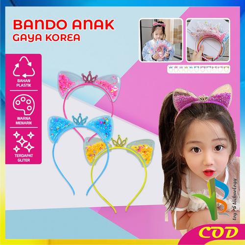 Promo RB-C900 Bando Anak Bentuk Telinga Kucing / Bando Mahkota ...