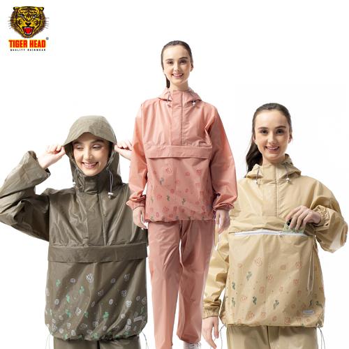 Promo Tiger Head Jas Hujan Kantung Kangguru Olivia - Kode 70021 ...