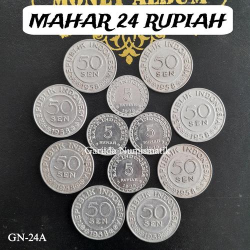 Jual Paket Mahar Nikah Uang Koin Kuno Senilai 24 Rupiah - GN-24A - Kab ...