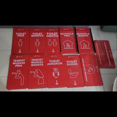 Jual Sign Akrilik Tempel Dinding Papan acrylic pertamina - tempat wudhu ...
