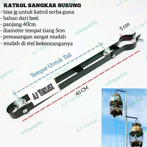 Jual Katrol Kerekan Sangkar Burung Gantangan besi Kandang semua burung ...