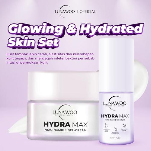 Jual Luna Woo Glowing & Hydrated Skin Set Hydra Max Niacinamide Serum ...