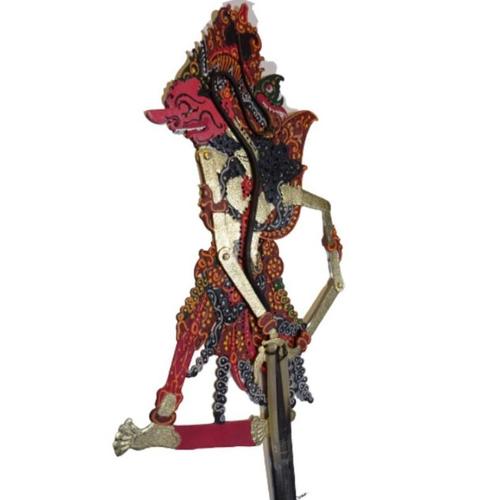Jual (BISA COD) WAYANG KULIT RAHWANA DASAMUKA MINI CAPERAN SUPER HALUS ...