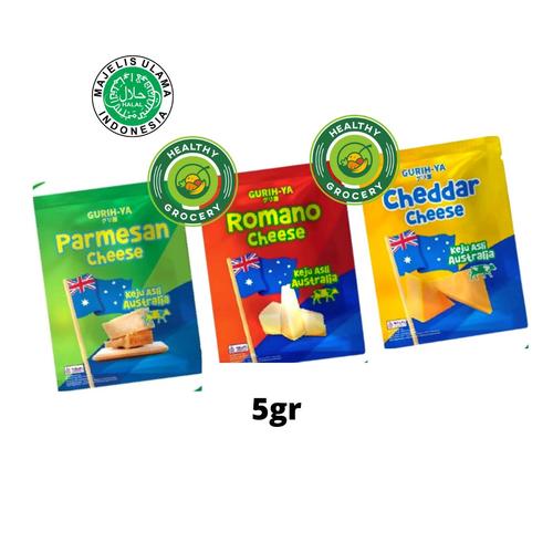 Promo Gurih-Ya Parmesan Cheese / Cheddar Cheese / Romano Cheese 5gr ...