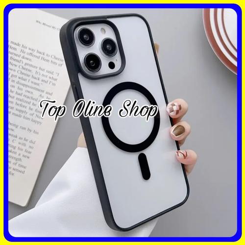 Jual IPHONE 15 / PRO / PLUS / MAX CASE MAGSAFE LIST BLACK HARD SOFT ...