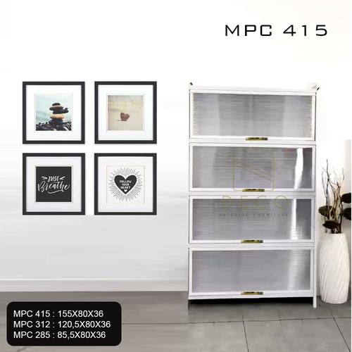 Jual Lemari Dapur/Rak Dapur Besi/Lemari Kaca Modern RAXA - L - Kota ...