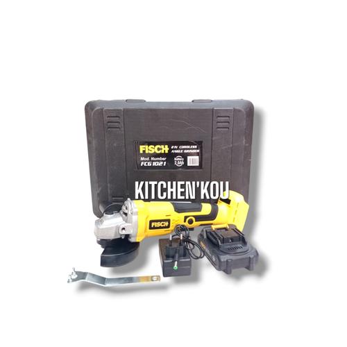 Jual Mesin Gerinda Tangan Baterai FISCH 21V / Cordless Angle Grinder 4 ...