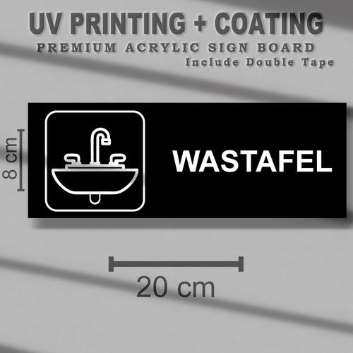 Promo Label Tanda Wastafel Akrilik - Sign Board Acrylic Cuci Tangan ...