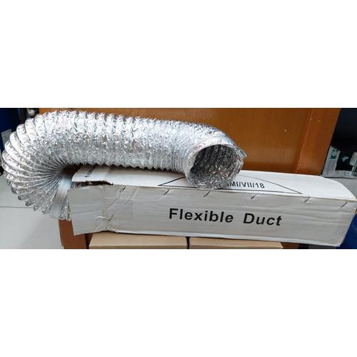 Jual FLEXIBLE DUCT 4 INCH ALUMUNIUM KUALITAS TAHAN PANAS.PANJANG 10 MTR ...