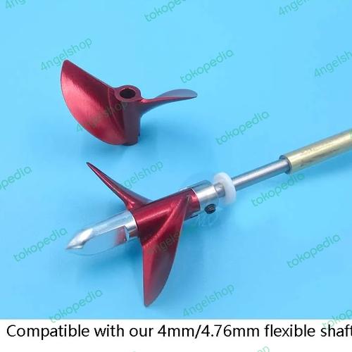 Jual Rc Boat Propeller Redevil Prop V Bayonet for Expert Speed 40 42 45 ...