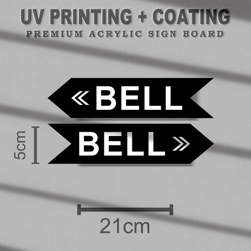 Jual Penunjuk Arah Bell Akrilik - Sign Board Acrylic Bell Rumah SAUV42 ...