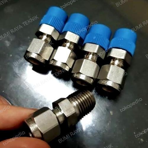 Jual Male Connector Tube OD 3/8 x 3/8 NPT SS 316 - Jakarta Barat - BUMI ...