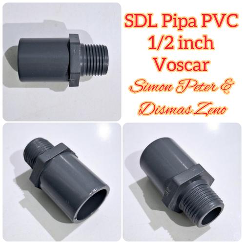 Jual VOSCAR SDL Sock Drat Luar Pipa PVC 1/2 inch utk Air Hidroponik ...