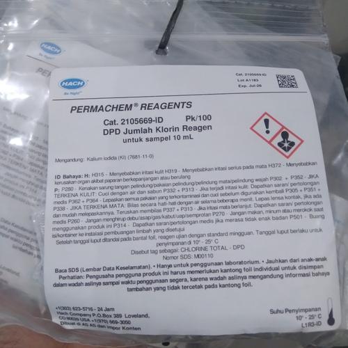 Jual DPD Total Klorin / DPD Total Chlorine Reagent Powder Pillows 10 ml ...