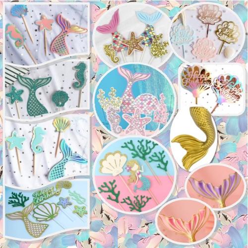 Jual Topper Mermaid Putri Duyung Cake Kue Ulang Tahun Ultah Birthday ...