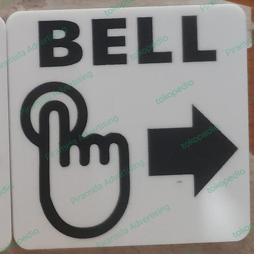 Jual sign tanda bel pintu arah pencet 10cm - Kota Surabaya - Piramida ...