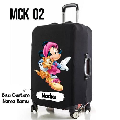 Jual Sarung Pelindung Koper Mickey Mouse Kabin Besar Elastis Anti Lecet ...