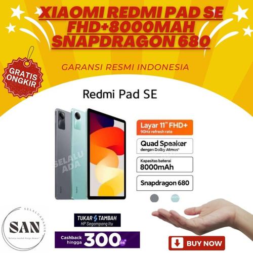 Jual Xiaomi Redmi Pad SE 4GB/128GB mi pad SE 4/128 Gb 11" mipad SE ...