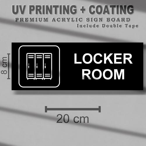 Promo Tanda Locker Room Acrylic - Sign Board Akrilik Ruangan Loker ...