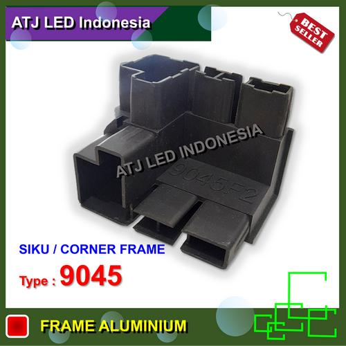 Jual Siku corner frame 9045 running text aluminium sambungan siku - Kab ...