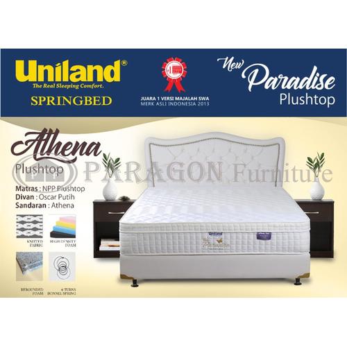 Jual Divan + Sandaran 160x200 Athena putih - Uniland spring bed - Kota ...