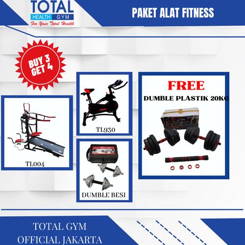 Jual Paket alat fitness lengkap harga 7 jutaan - Jakarta Barat - Total ...