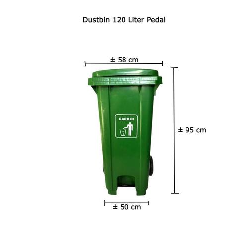 Jual Dustbin 240/120 Liter Pedal / Tanpa Pedal - Tong Tempat Sampah 2 ...