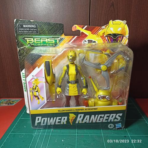 Jual Hasbro Power Rangers Beast Morphers Yellow Ranger dan Jax Beastbot ...