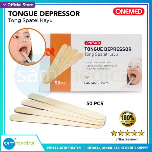 Jual Onemed Tongue Spatel Depressor - Tong Spatel Kayu - Spatel Lidah ...