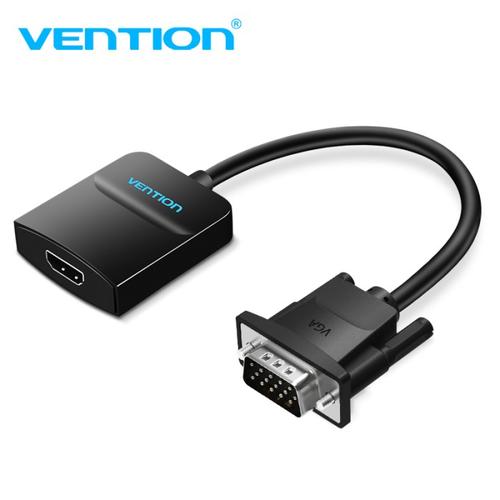 Jual Converter Display Vention VGA Male to HDMI Female Black - ACN ...