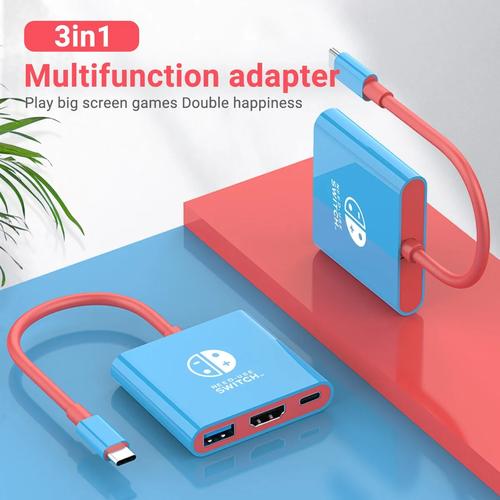 Jual Portable 3in1 Docking Station USB C Hub HDMI 4K for Nintendo ...