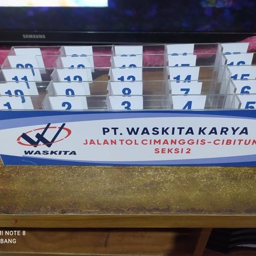 Jual Rak Display Untuk Tempat Kartu Tamu Visitor isi 30 slot - Kab ...
