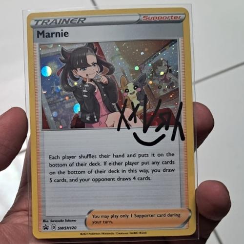 Jual Kartu TCG Pokemon English Inggris Marnie Promo Sign SWSH120 Holo ...