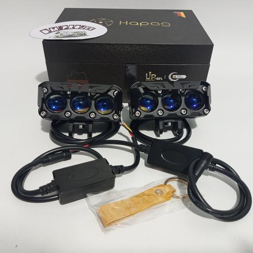 Promo Lampu Tembak MINI PROJIE SQL 3 MATA HAPAG 70W BLUE LENS PUTIH ...