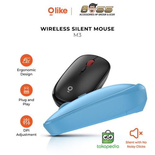 Jual Olike Mouse Wireless M3 Optical dengan Receiver USB untuk PC ...