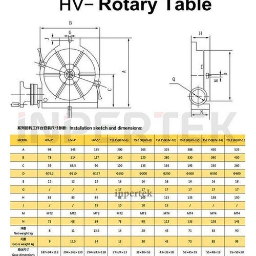 Jual Rotary Table 10 Meja Putar Milling Dividing Vertical Horizontal 10 ...