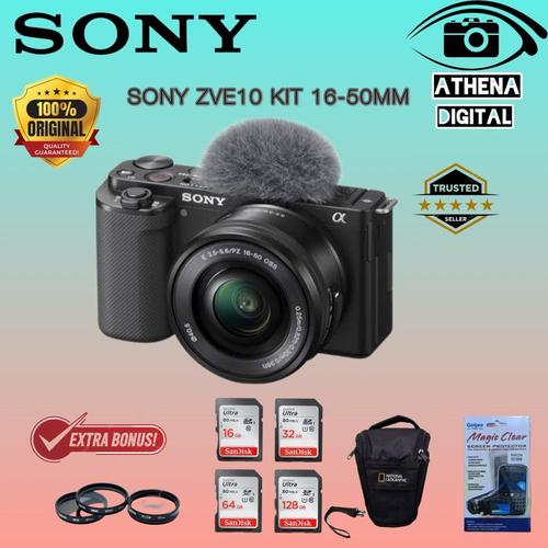 Jual SONY ALPHA ZV E10 KIT 16-50MM / SONY ZVE10 KIT 16-50MM / SONY ZV ...