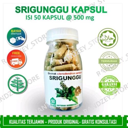 Jual Herbal gurah srigunggu sigunggu kapsul isi 50 obat sinusitis sinus ...
