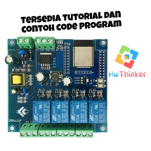 Jual Modul ESP32 Relay 10A 4 Channel ch 4ch AC 220 WIFI Bluetooth WROOM ...