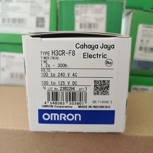 Jual TIMER TWIN H3CR-F8 100-240V 2 jarum Omron ORIGINAL Made In ...