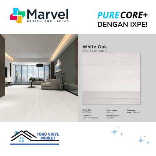 Jual marvel purecore spc 5mm lantai kayu white oak interior apartemen ...