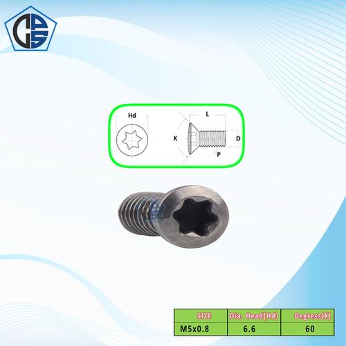 Promo Baut Holder M5x8-12 Baut Insert 5*12 Baut Bintang Pisau Bubut M5 ...