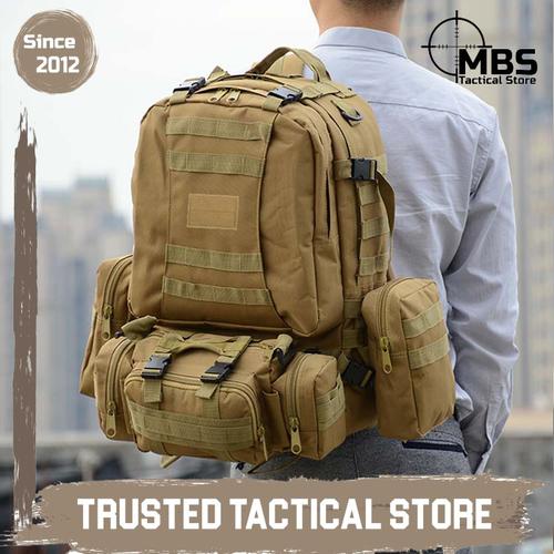 Jual Ransel Tactical Backpack 55L Ransel Army Tas Tactical Militer - Green - Kota Bekasi - MBS ...