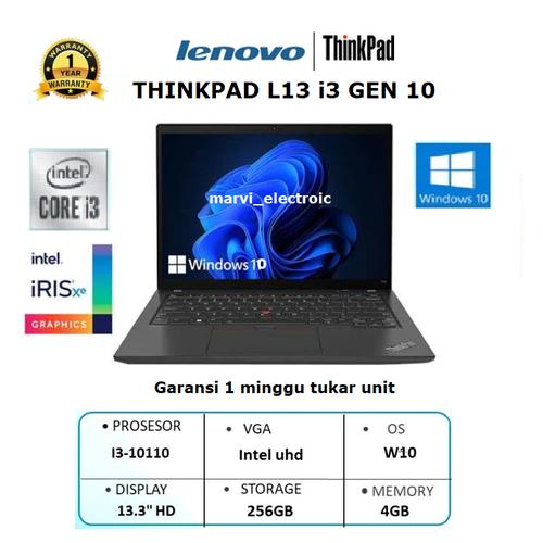 Jual Laptop Lenovo Thinkpad L13 i3 GEN 10 RAM 4GB/512 SSD BONUS TAS ...