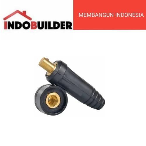 Jual KONEKTOR KABEL LAS SET 10-25 MM MALE FEMALE / WELDING CABLE ...